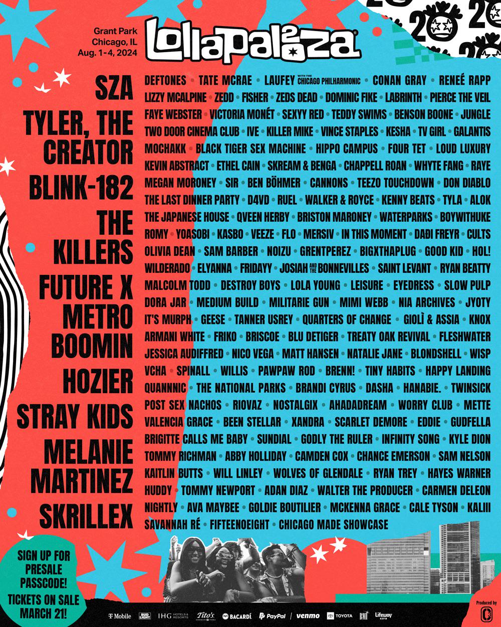 Exciting Sneak Peek: Lollapalooza Chicago 2026 Lineup Revealed!