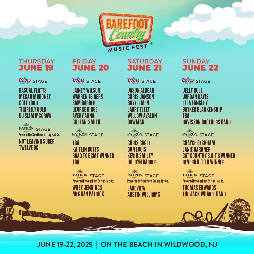 Barefoot Country Music Festival 2026 Lineup Revealed: Get Ready to ...