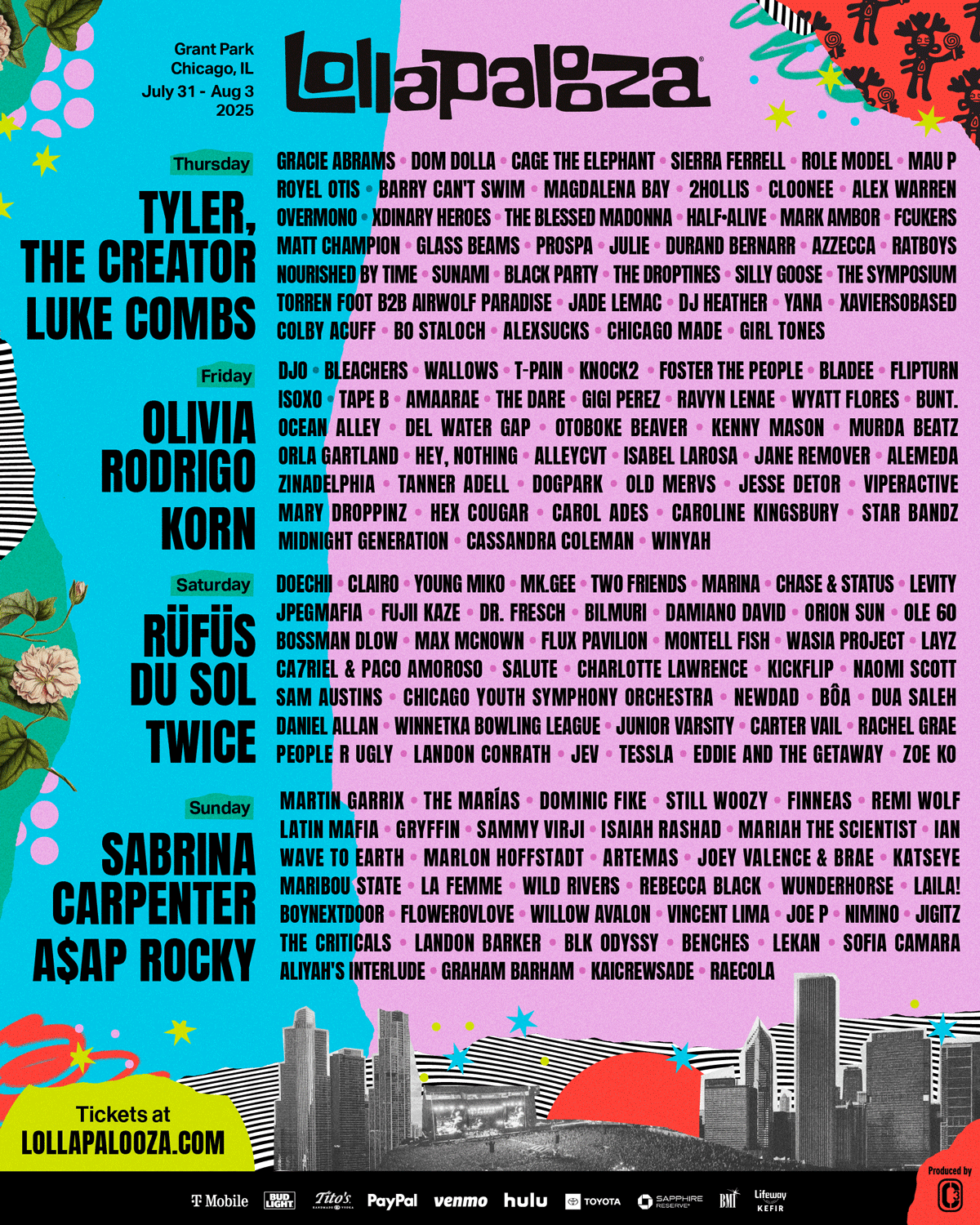 Lollapalooza 2026 Lineup Saturday: Must-See Artists and Set Times Revealed!
