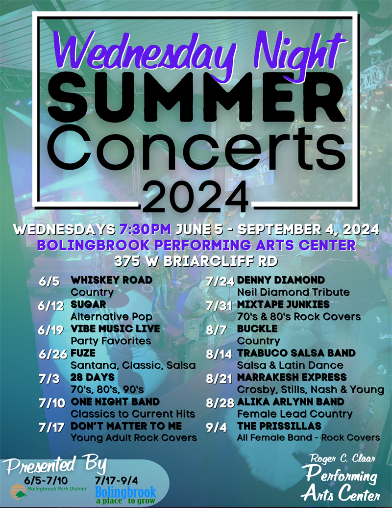 Unveiling the Bolingbrook Promenade Concerts 2026 Schedule Lineup: A ...