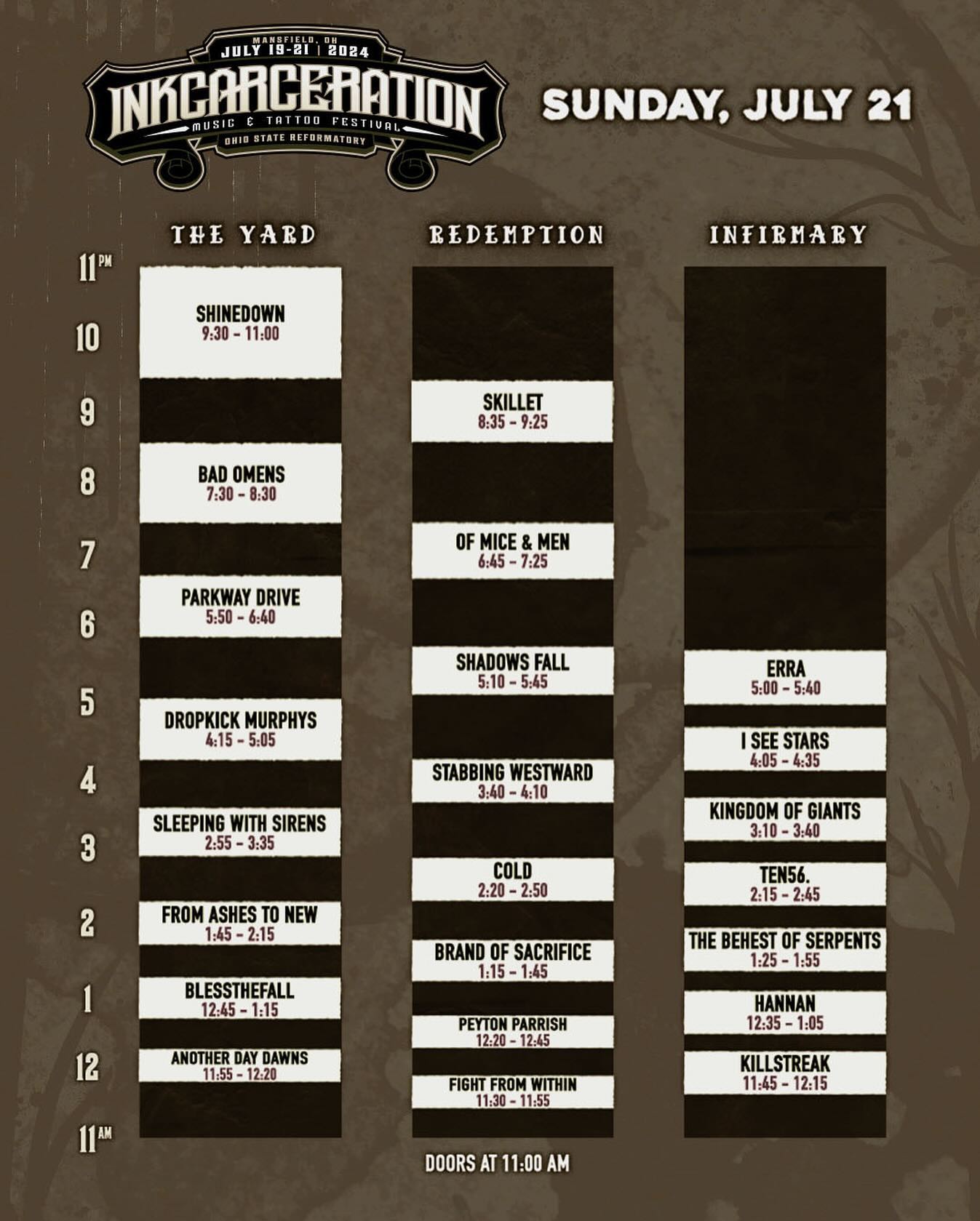 Inkcarceration Lineup 2026 Unveiled: What to Expect from This Year's Event!
