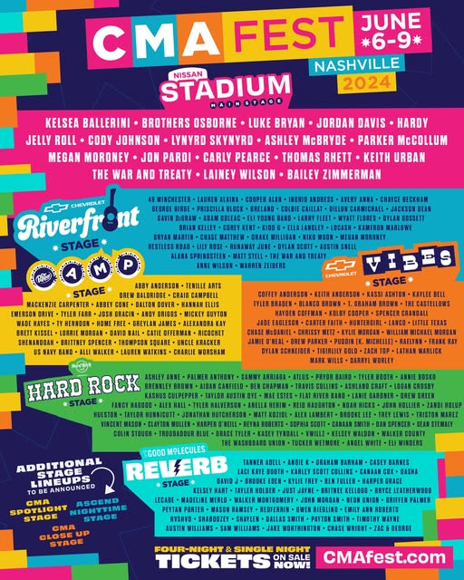 CMA Fest 2026 Lineup by Day: Your Ultimate Guide to the Country Music ...