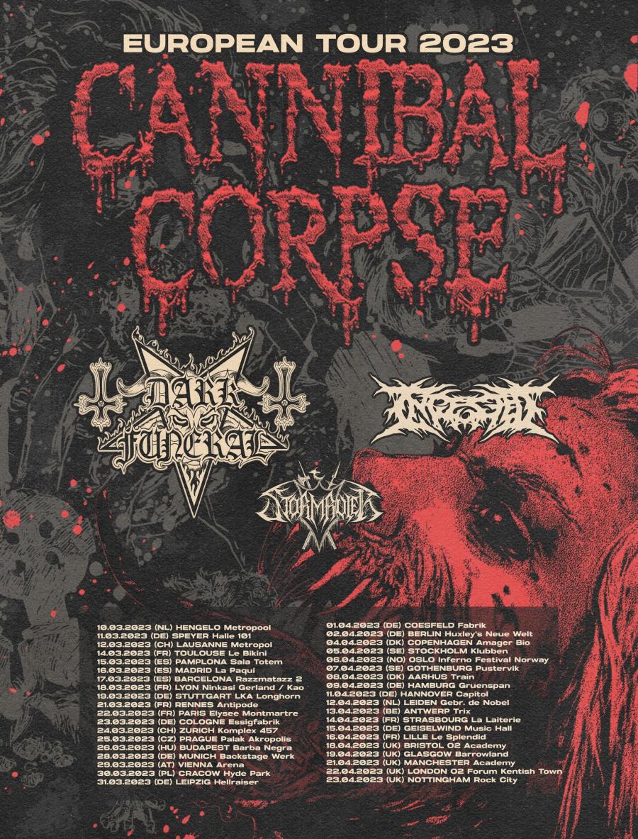 Cannibal Corpse Tour 2026 Lineup Revealed: Brutal Bands You Can't Miss!