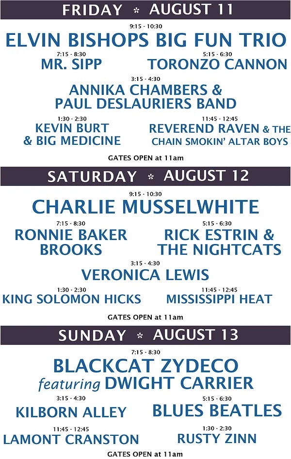 Unveiling the Bayfront Blues Festival Lineup: Get Ready to Groove!