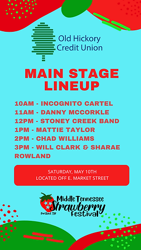 Exciting Sneak Peek: 2026 Strawberry Festival Concert Lineup Revealed!