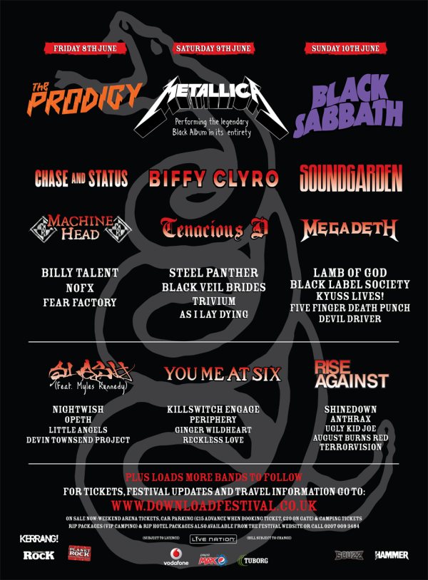 Unveiling the Epic Download Festival 2012 Lineup: Get Ready to Rock Out!