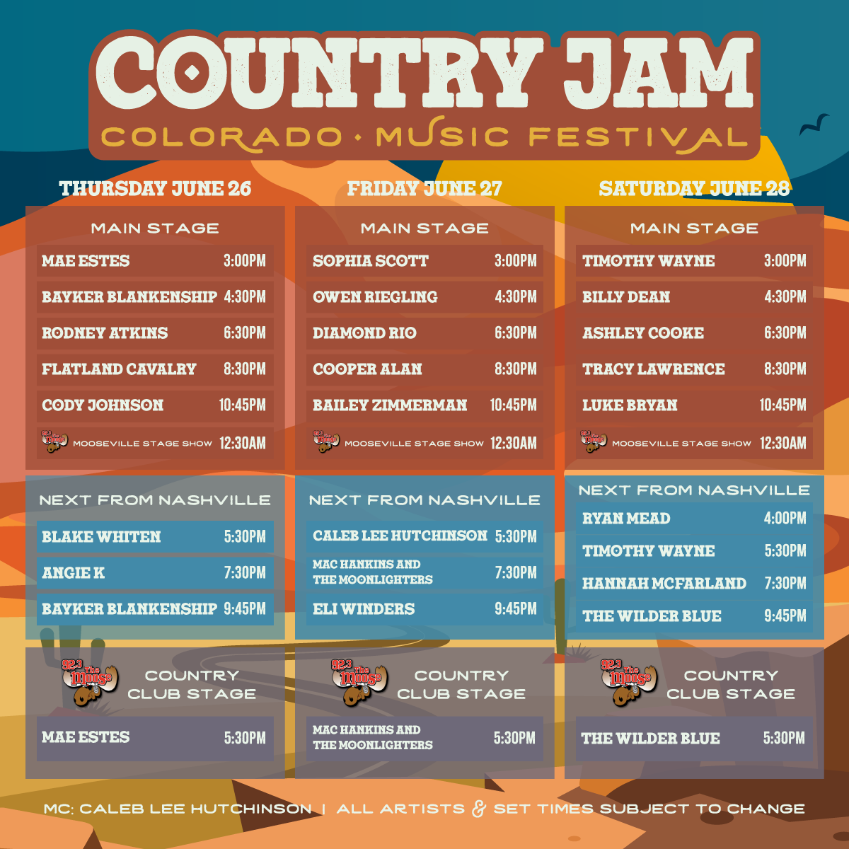 Unveiling the Epic Country Jam Grand Junction 2026 Lineup: Get Ready ...