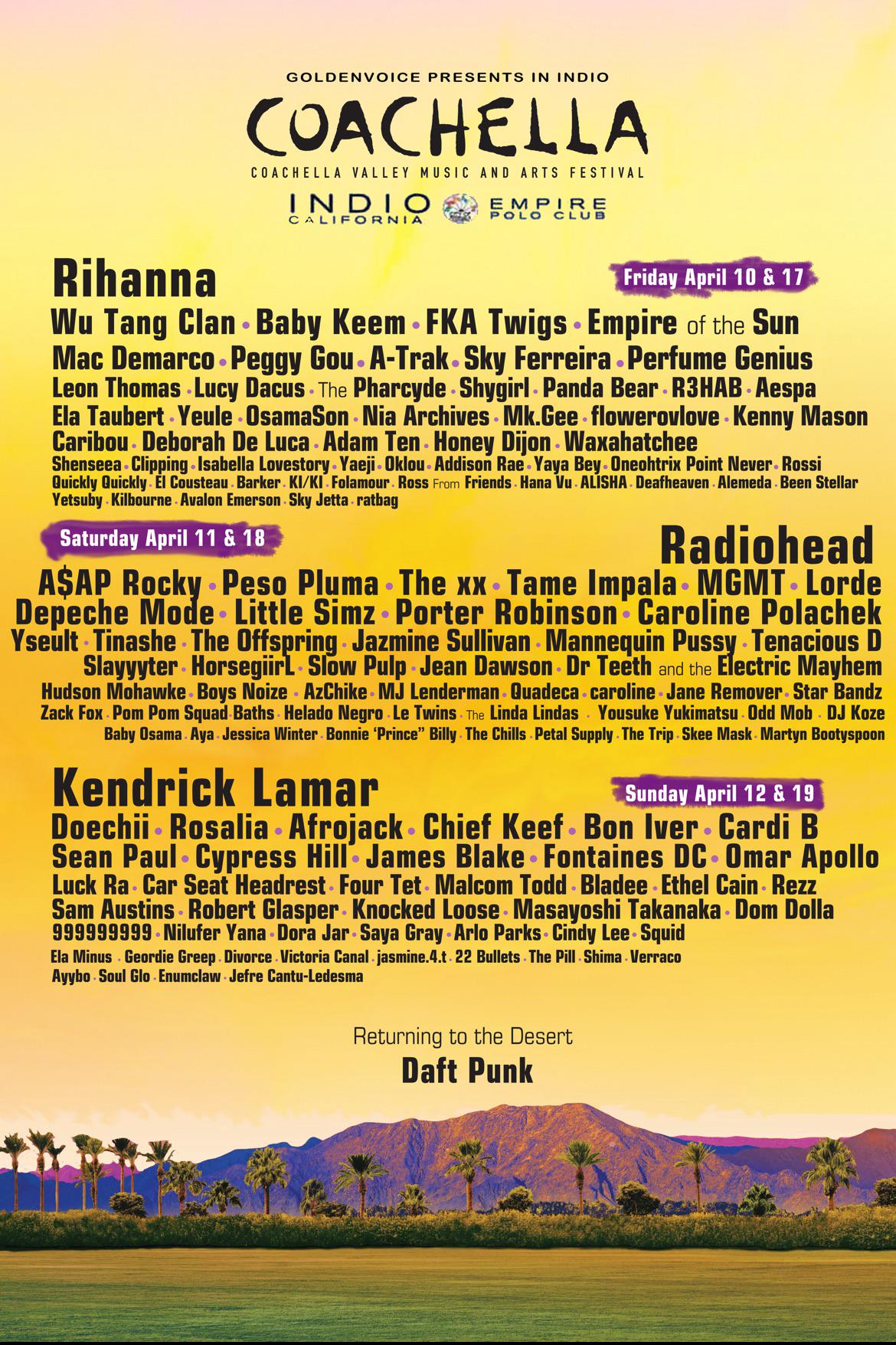 Unveiling the Coachella Lineup 2026: A Poster Worth Getting Excited About!