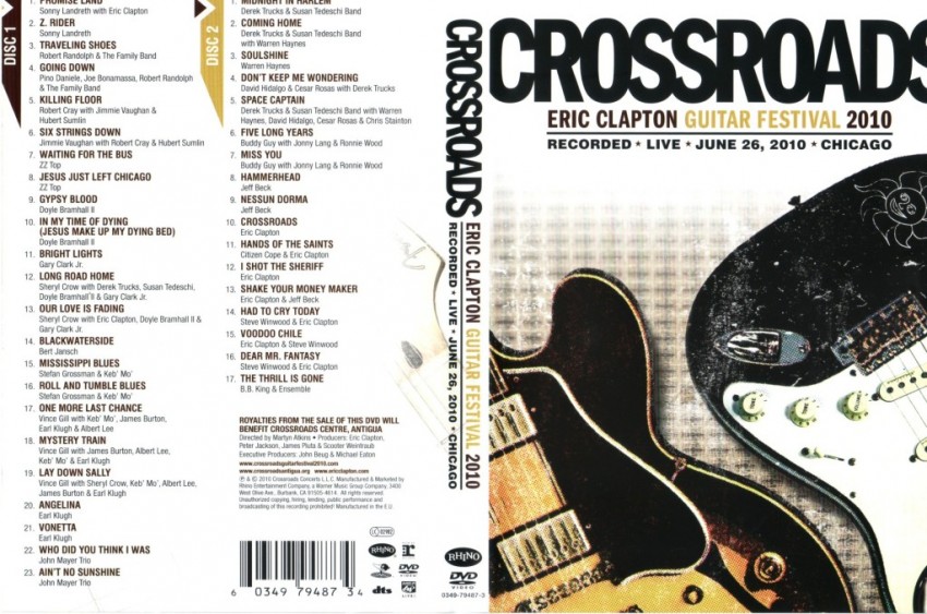 Eric Clapton Crossroads Guitar Festival 2010 Lineup