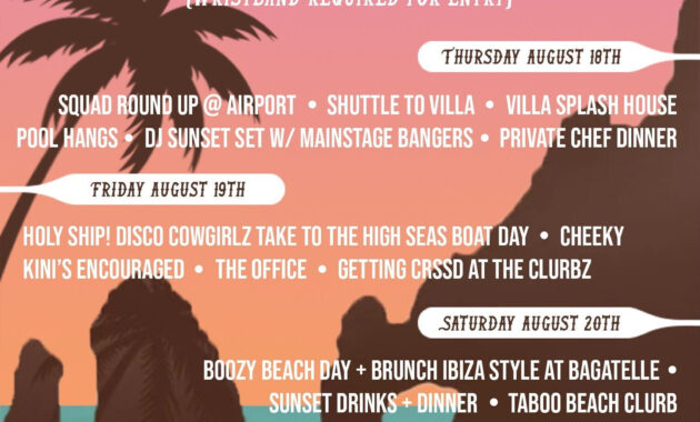 Festival Lineup Poster Template