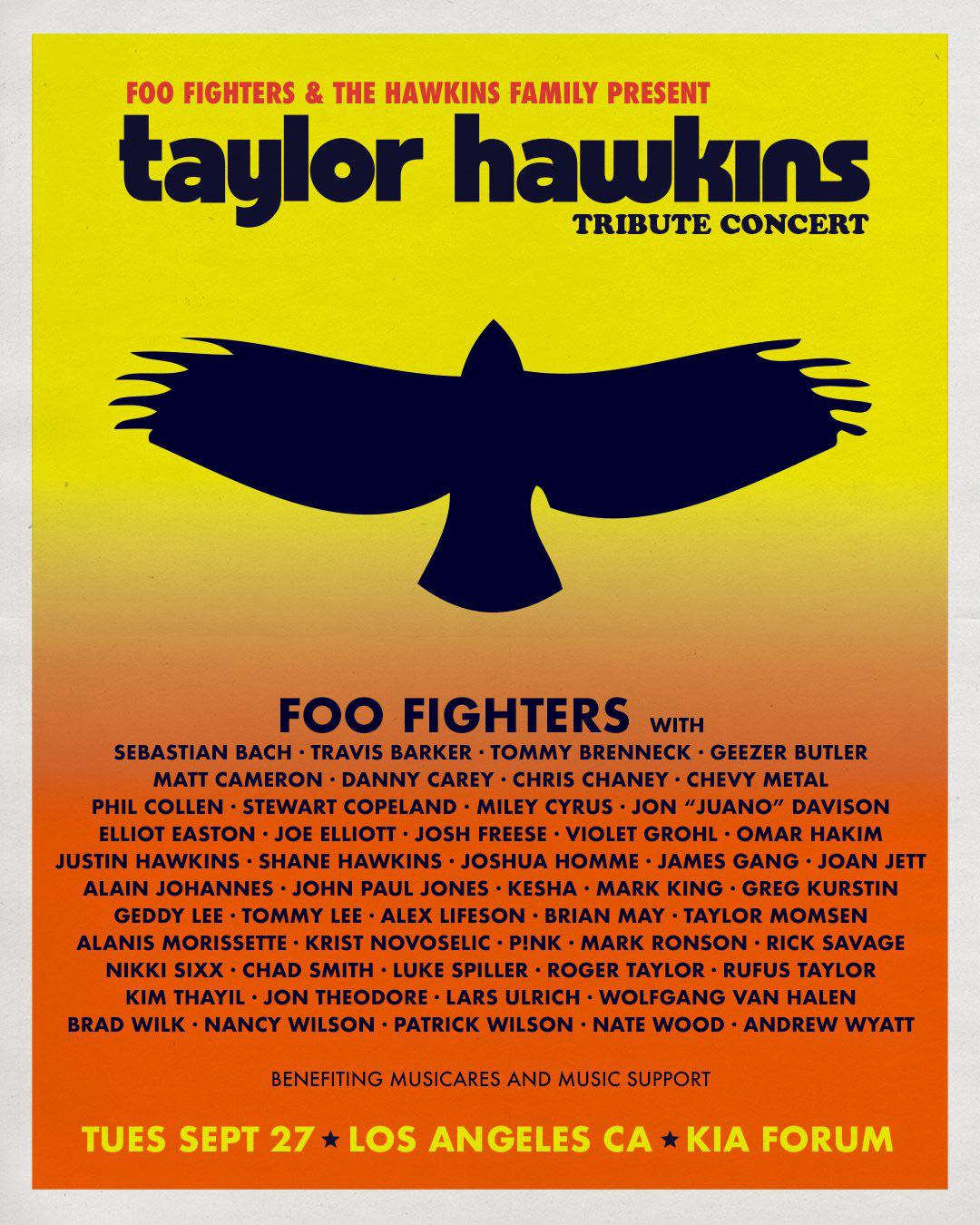 Foo Fighters Tribute Concert Lineup