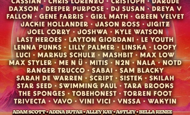 Emo Cruise 2026 Lineup