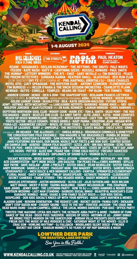 Kendal Calling Festival Lineup